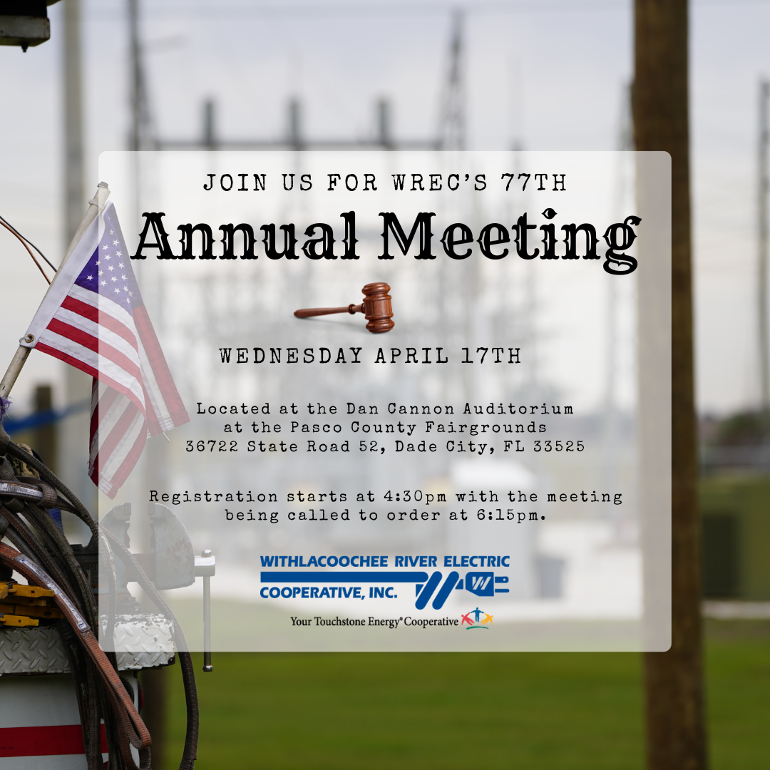 WREC's 77th Annual Meeting | Withlacoochee River Electric Cooperative